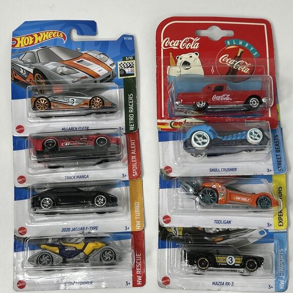Toys | Hot Wheels 164 Lot Mclaren F1 Gtr Coca Cola Thunderbird Jaguar F ...